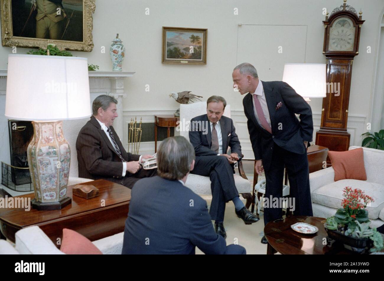 Wheres My Roy Cohn From Left President Ronald Reagan Publisher Rupert Murdoch Lawyer Roy