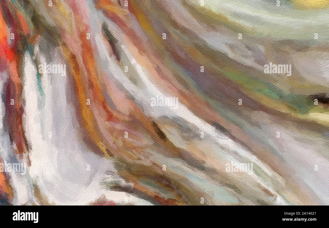 Abstract painting in oil background, splashes of paint on canvas ...