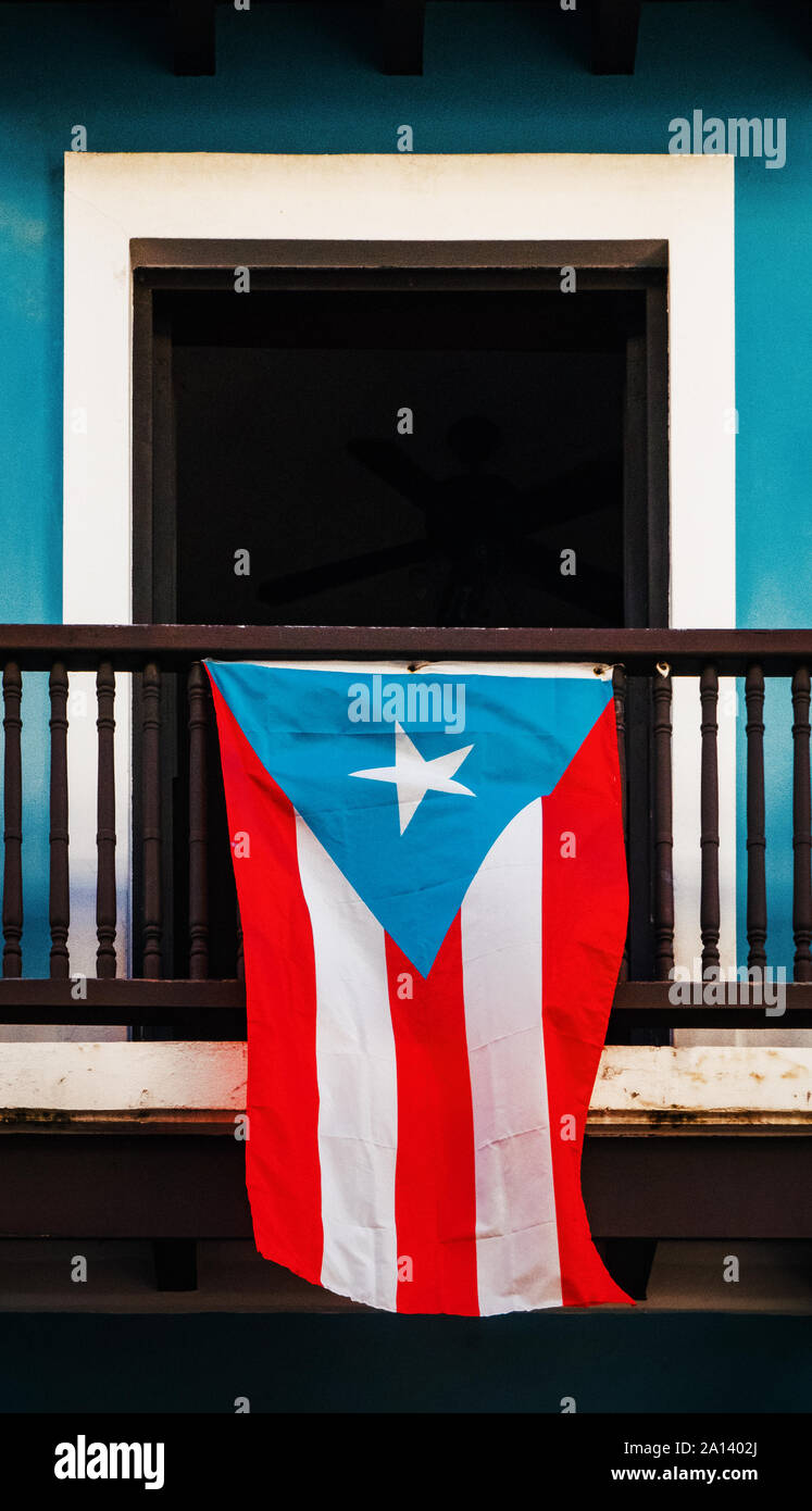 Puerto rican flag window hi-res stock photography and images - Alamy