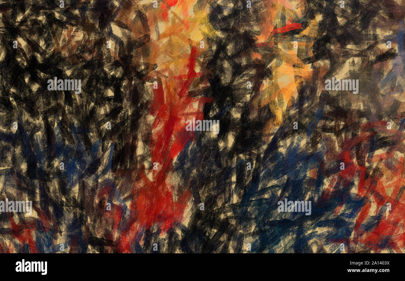 Abstract artwork aesthetic design with messy oil paint strokes, art ...