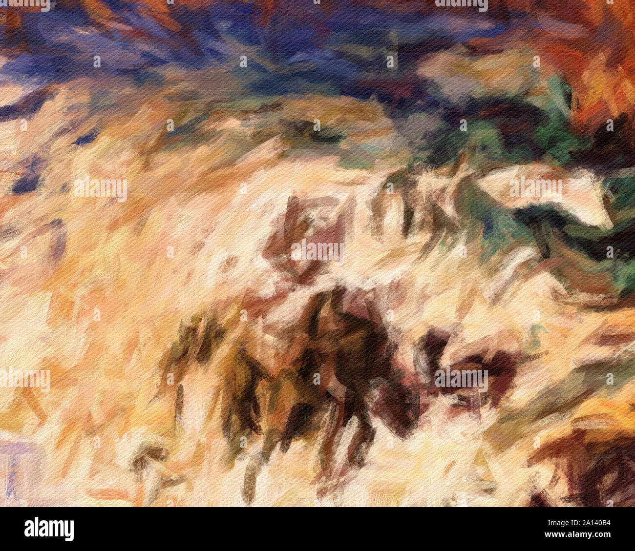 Abstract artwork aesthetic design with messy oil paint strokes, art ...