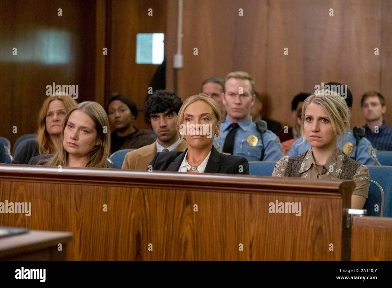 UNBELIEVABLE, front row, from left: Toni Collette, Merritt Weaver ...