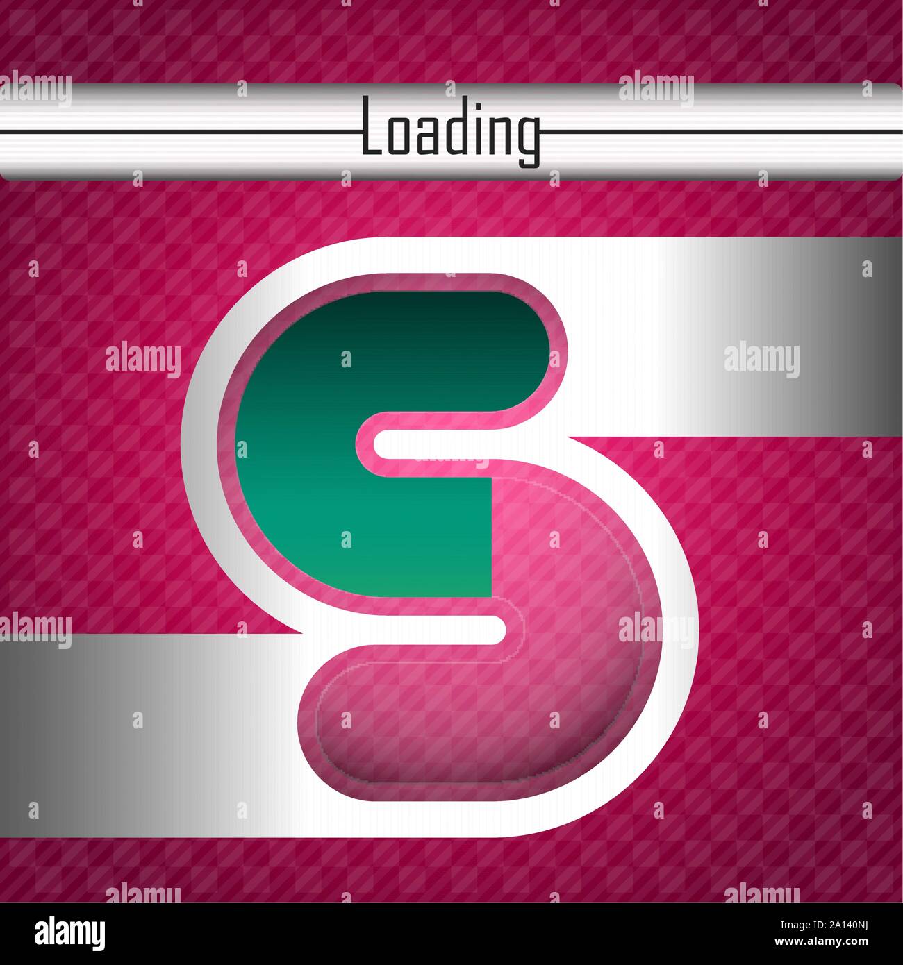 Loading bar image over a colored background - Vector Stock Vector Image ...
