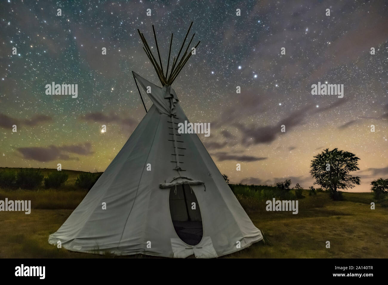 Structure of a tipi hi-res stock photography and images - Alamy