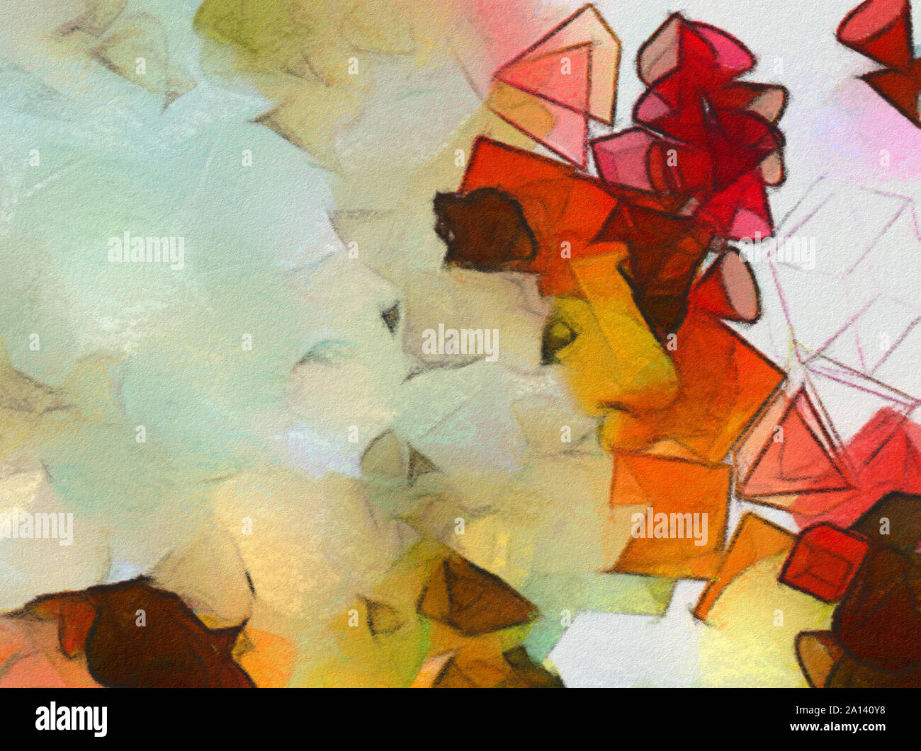 Abstract impressionism watercolor background. Colorful texture. Oil ...