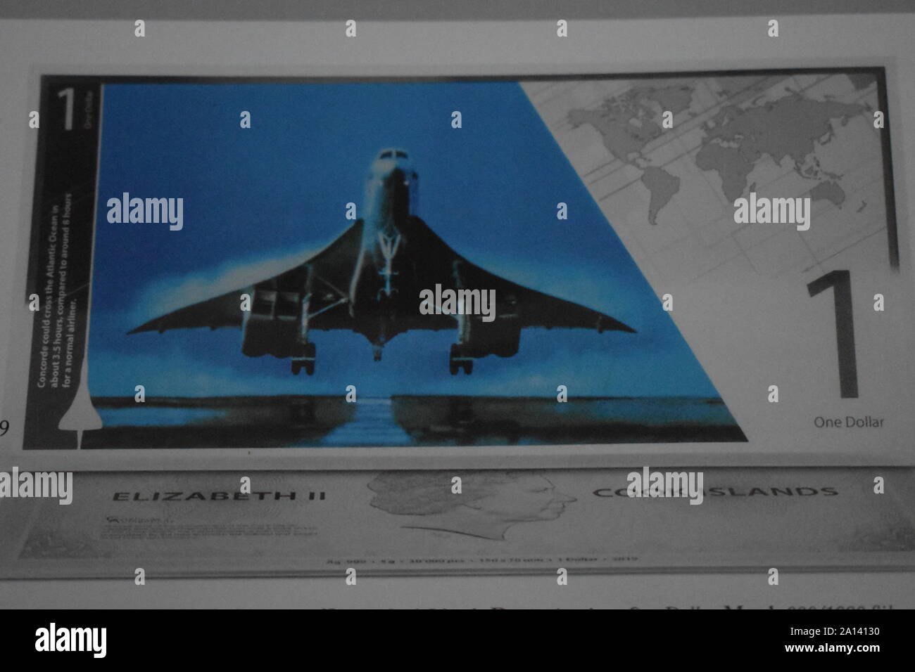 The Official New Silver Banknote. Celebrating 50 Years Of Concorde ...