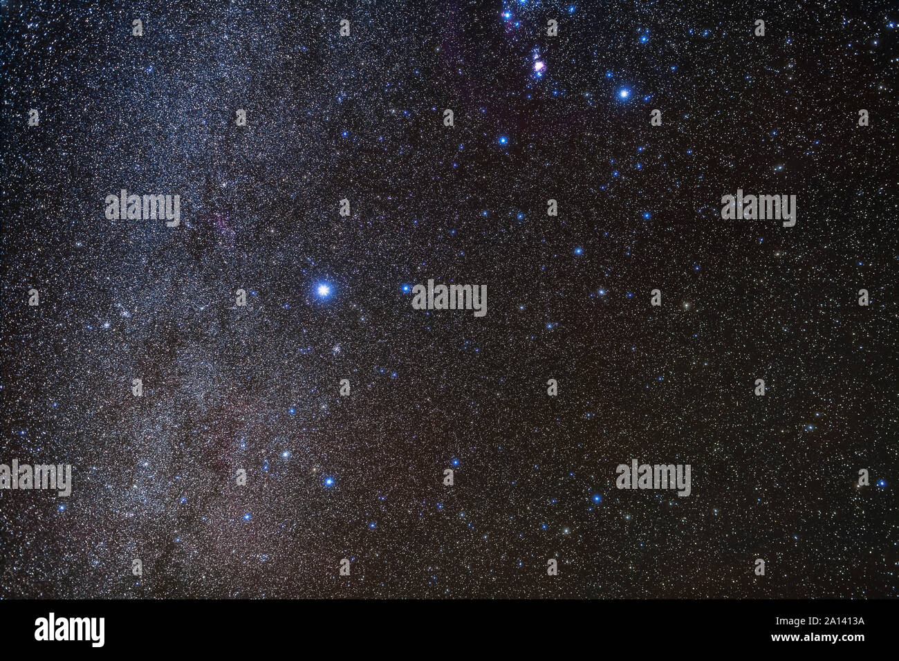 Orion's companion constellations, Lepus the hare, Columba the dove, and ...