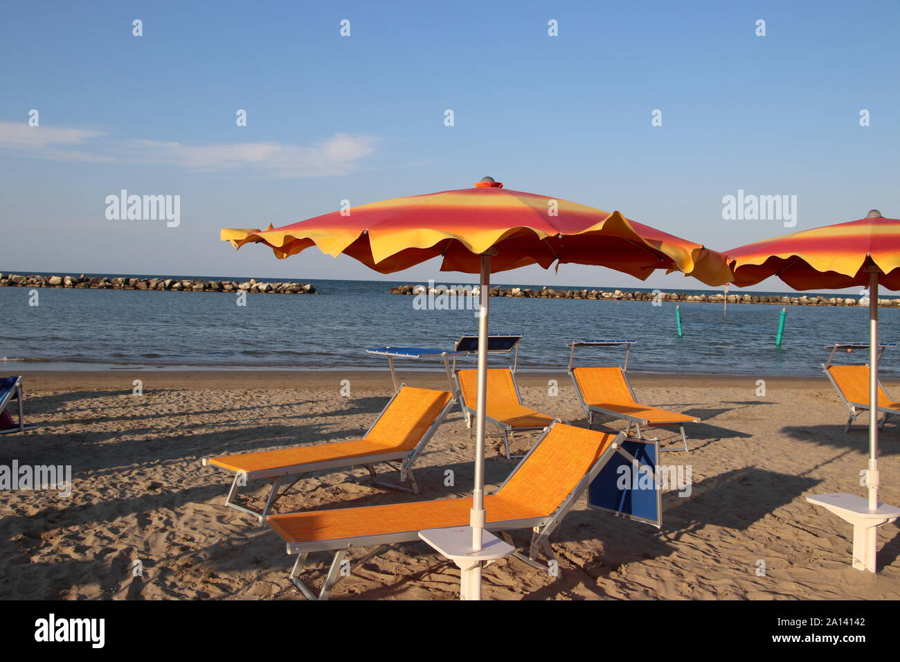 beach on the Adriatic sea in Italy Stock Photo - Alamy