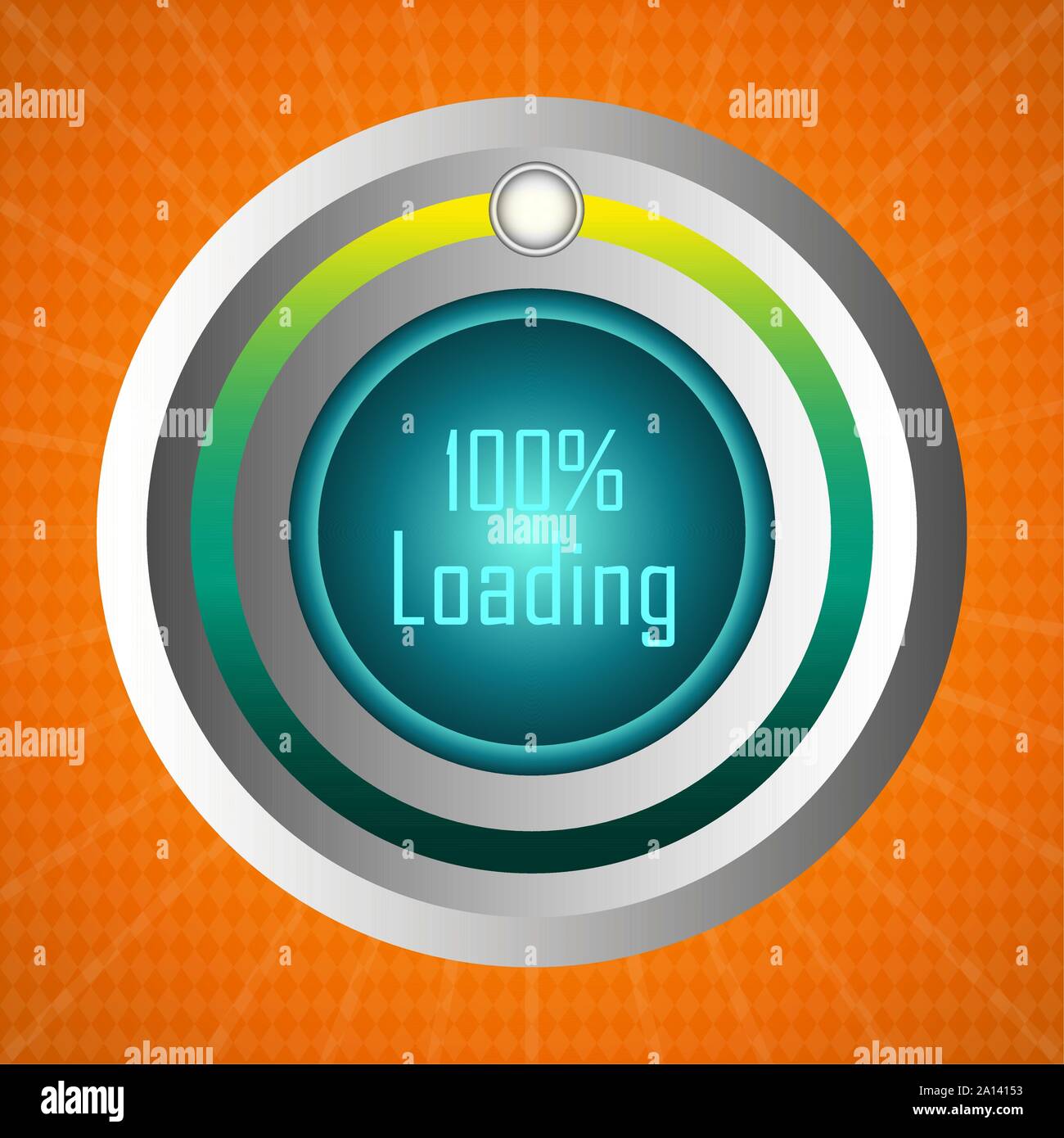 Loading bar image over a colored background - Vector Stock Vector Image ...
