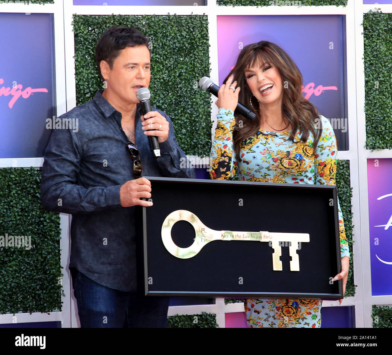 Donny and Marie Receive Keys to The Las Vegas Strip at Flamingo Las ...