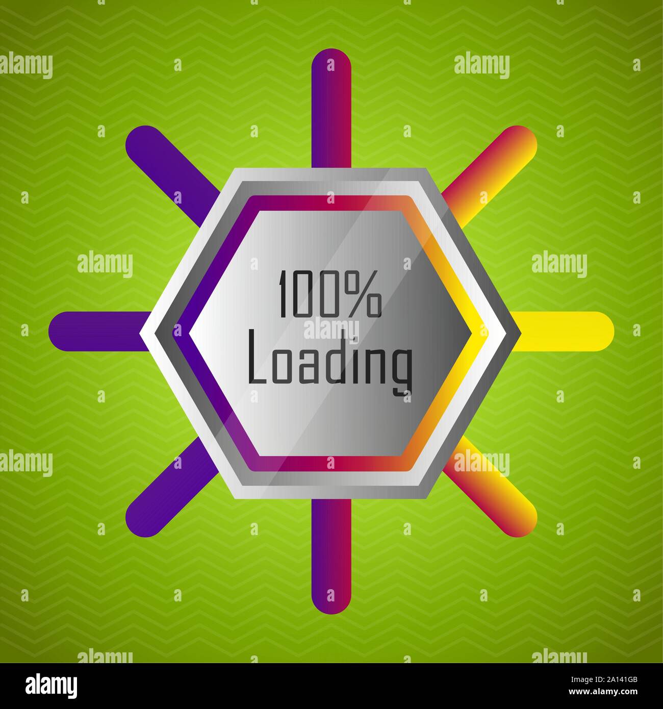 Loading bar image over a colored background - Vector Stock Vector Image ...