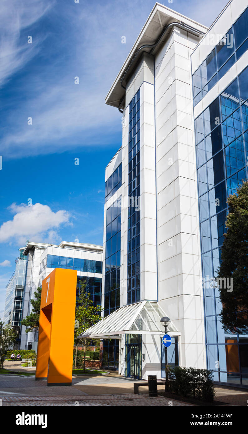 An office block at Exchange Quay, Salford, Manchester, England, UK ...