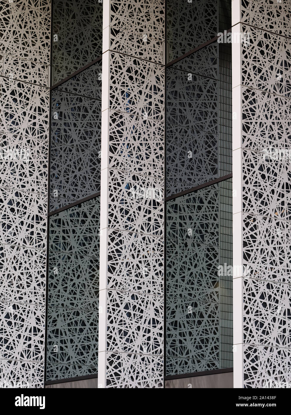 Abstract architecture background with irregular geometric patterns and ...