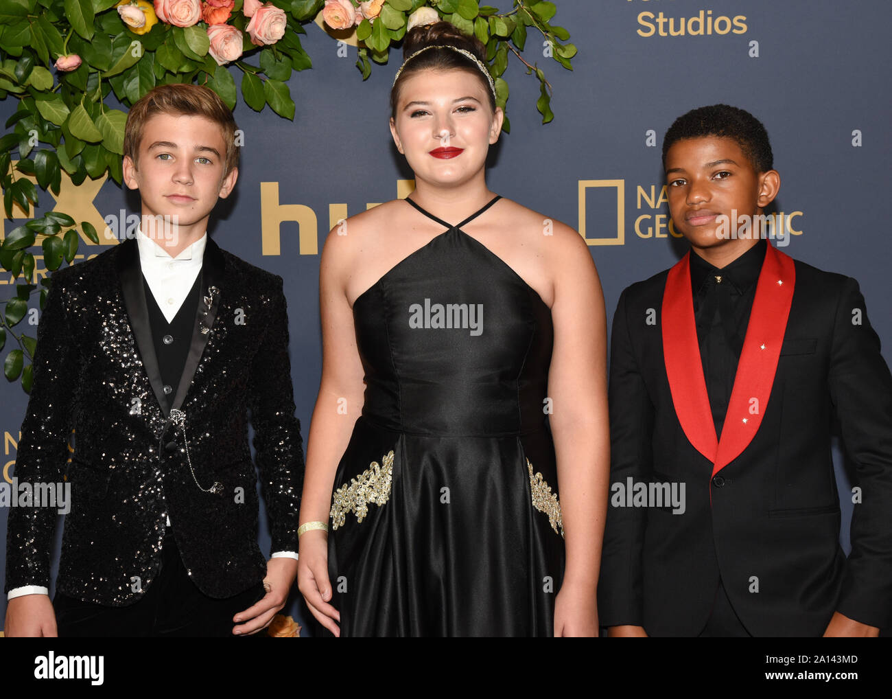 Los Angeles, California, USA. 22nd Sep, 2019. Parker Bates, Mackenzie ...