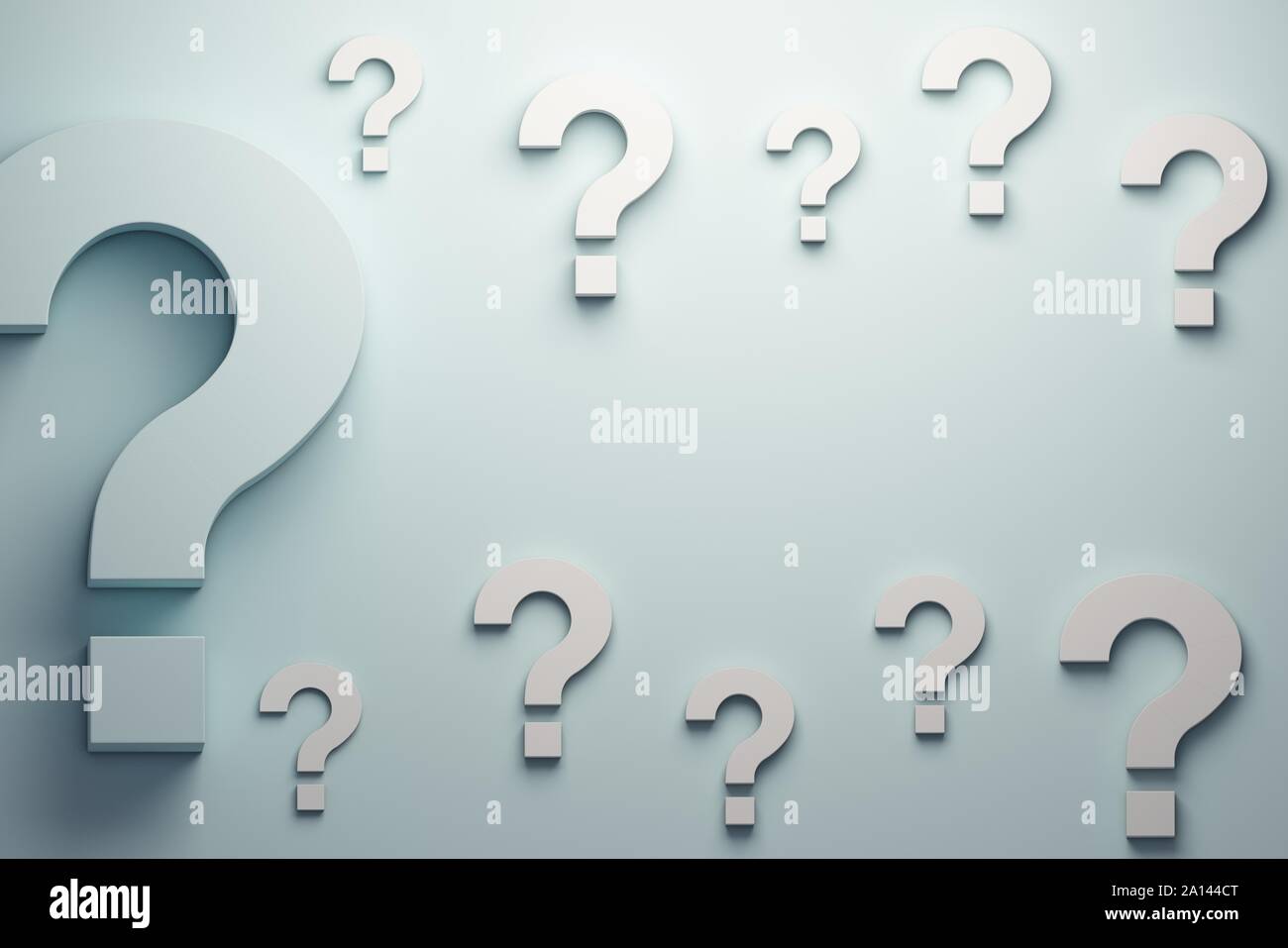 Question marks banner background. 3D Render illustration Stock Photo ...