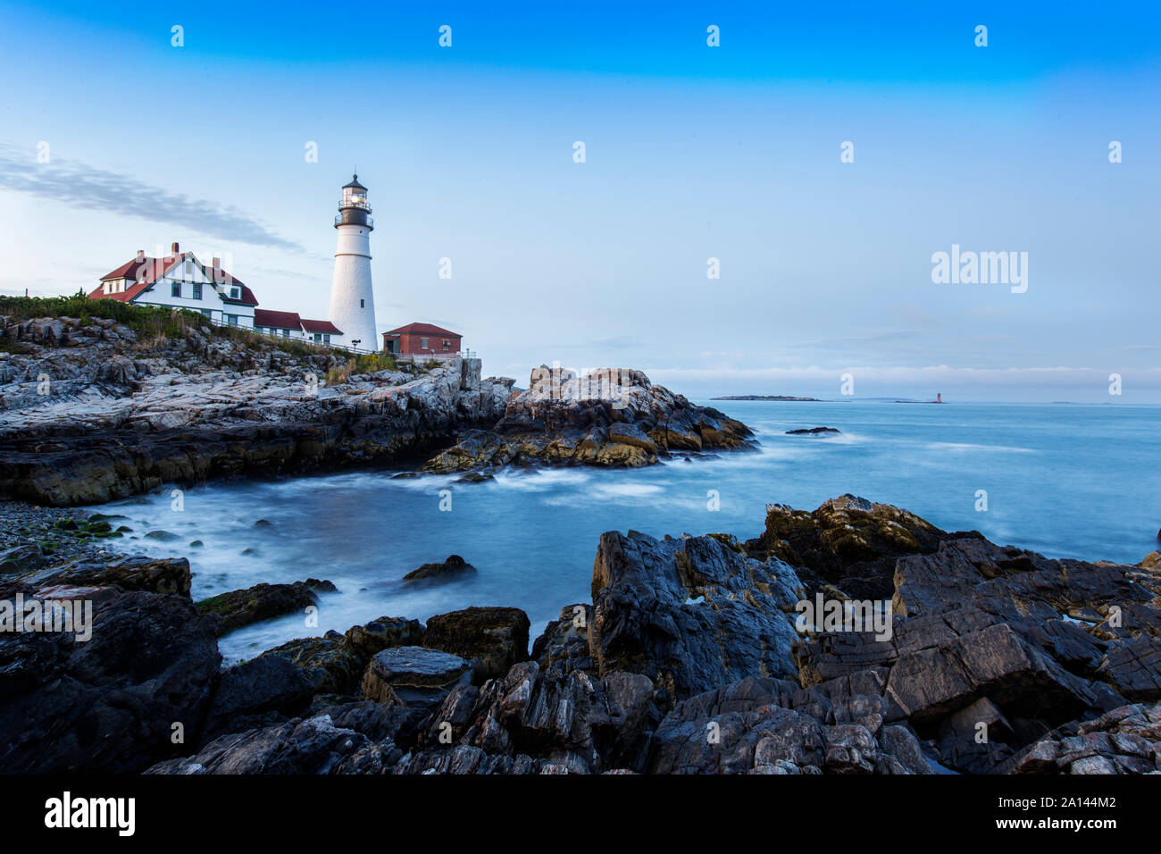 Cape elizabeth lighthouse hi-res stock photography and images - Alamy