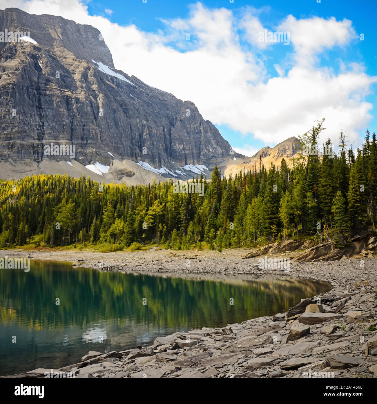 Floe Lake in Summer in Kootenay National Park British Columbia, Canada ...