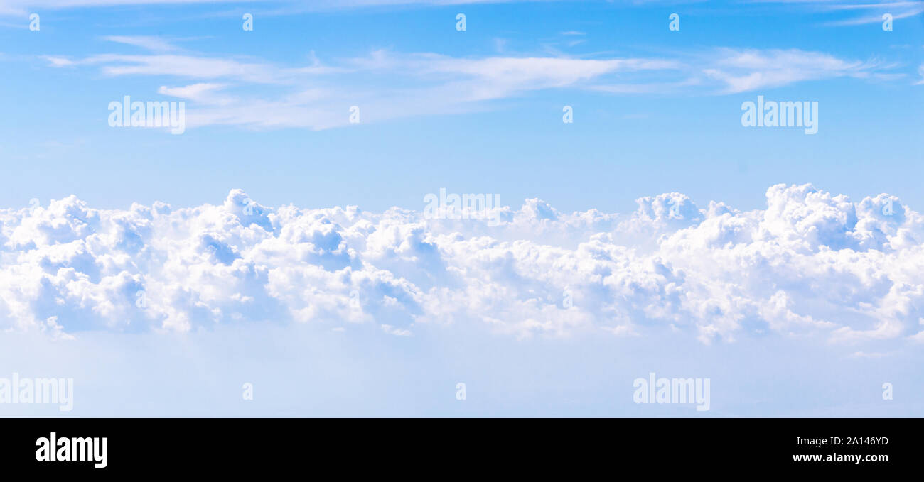 Sky and clouds background view from above Stock Photo - Alamy