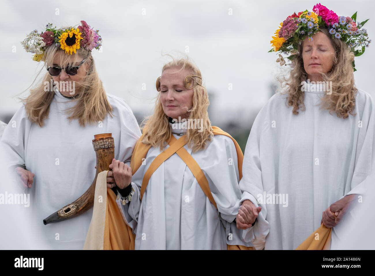 London, UK. 23rd Sept, 2019. British Druid Order celebrates autumn ...