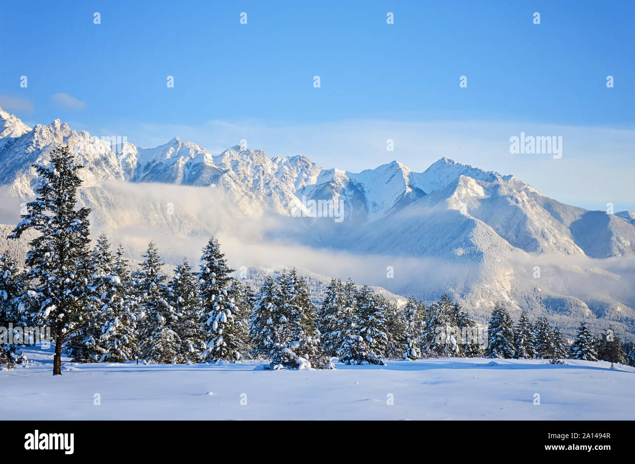The Fairmont Mountain Range in Fairmont Hot Springs, British Columbia ...