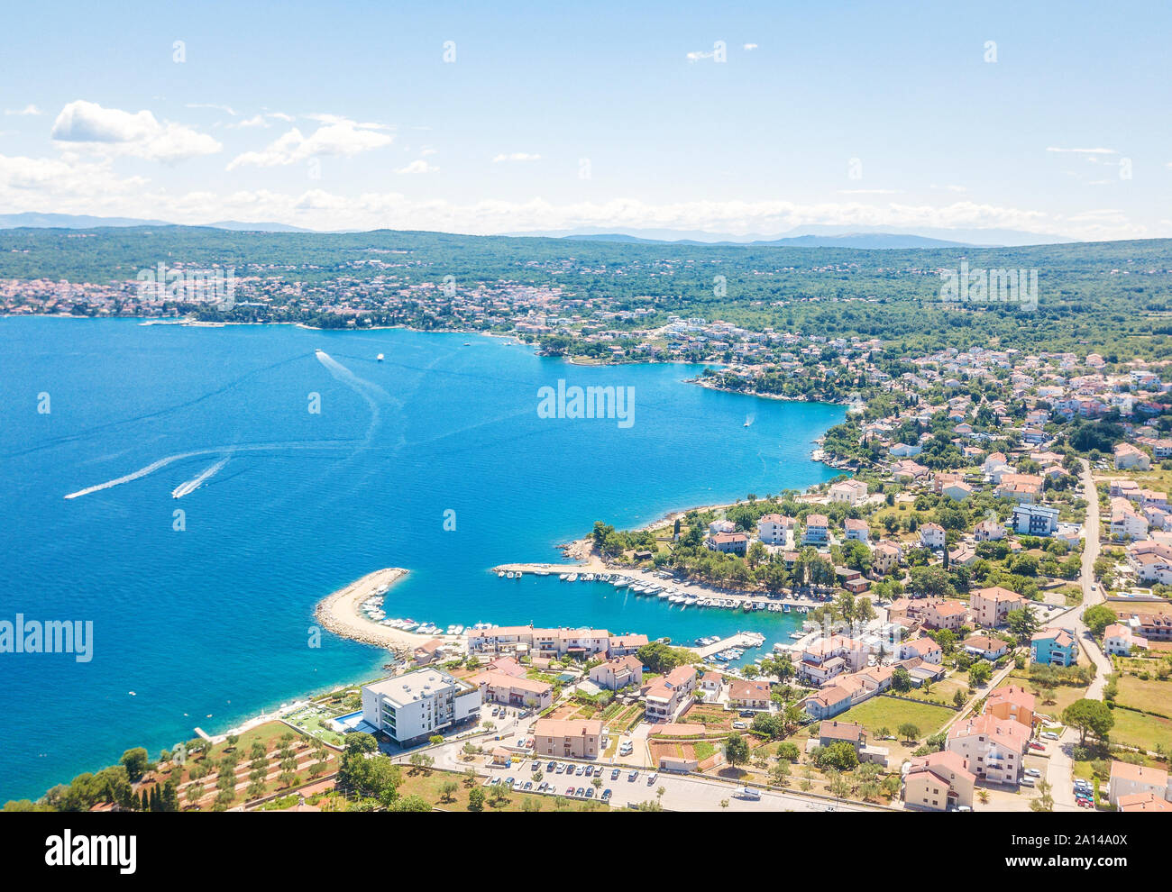 Croatian coastline aerial view hi-res stock photography and images - Alamy