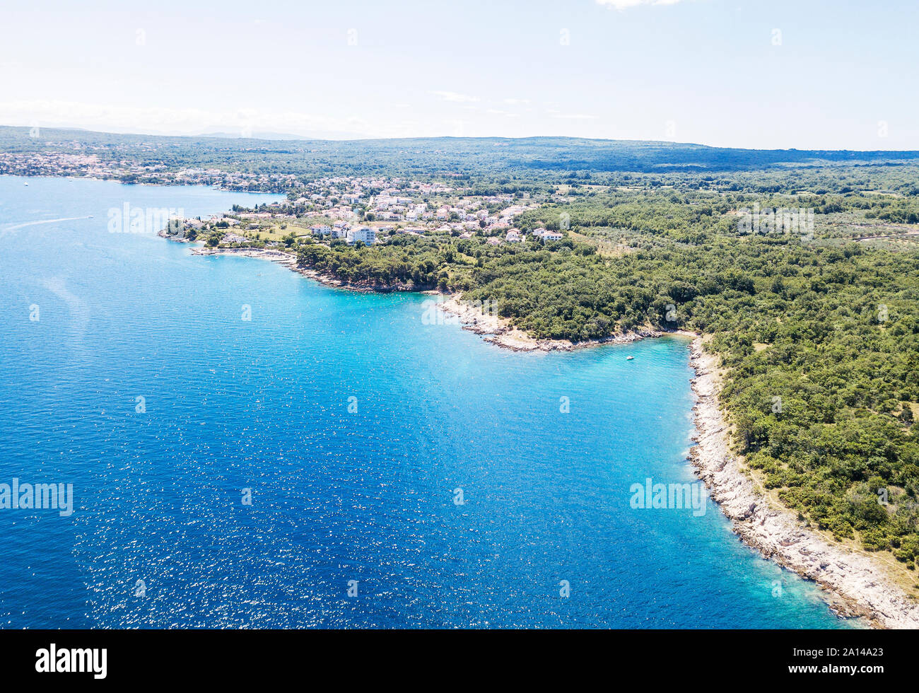 Croatian coastline aerial view hi-res stock photography and images - Alamy
