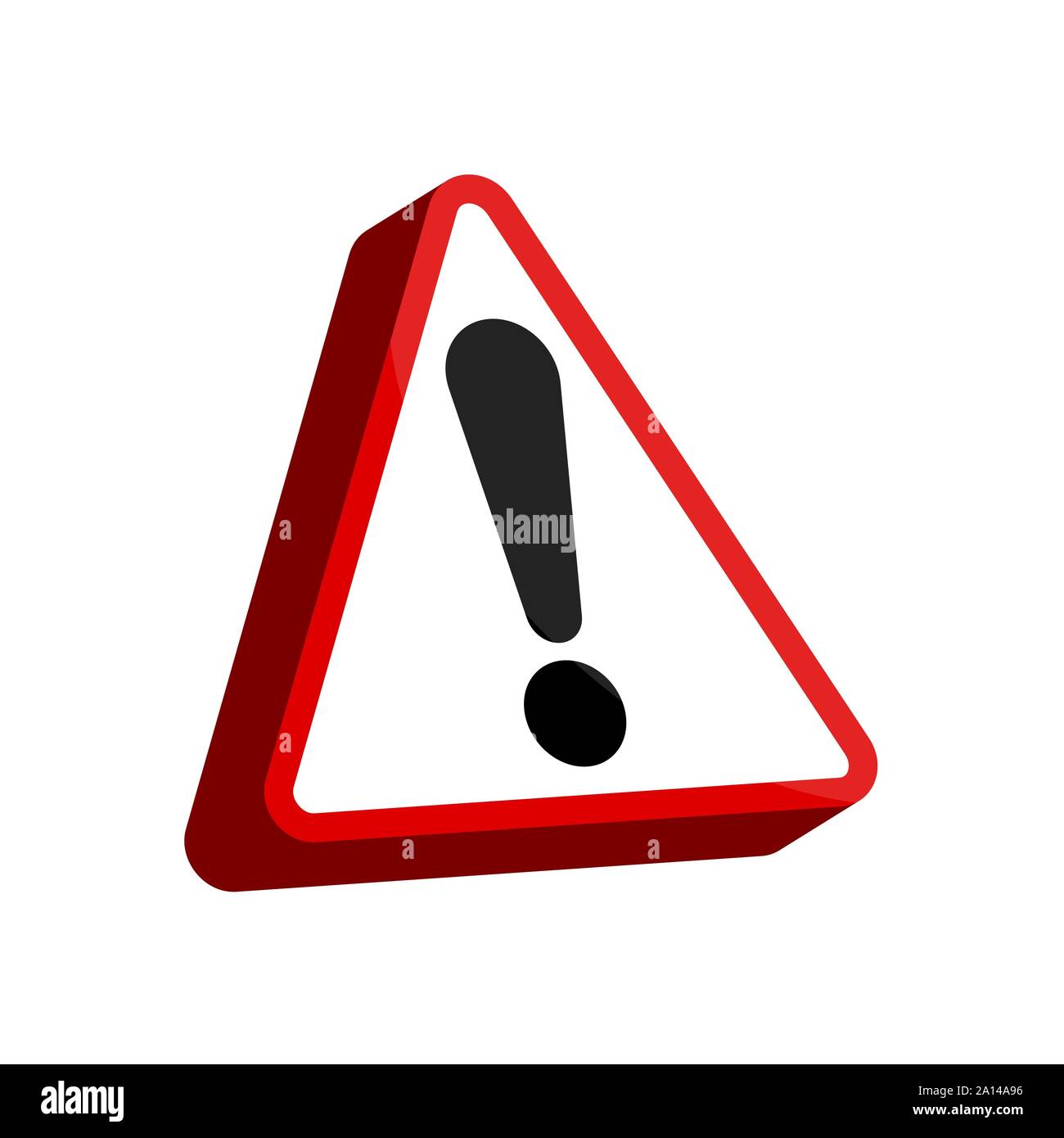 Isolated 3D traffic signal. Warning sign - Vector Stock Vector Image ...
