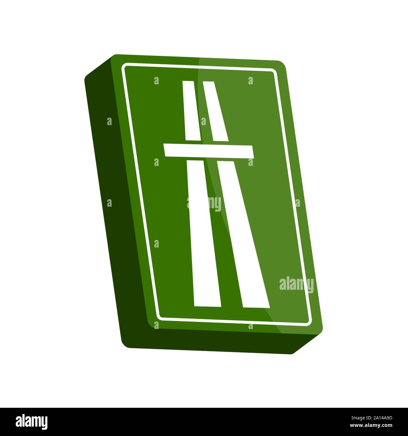 Isolated 3D traffic signal. Start of a motorway sign - Vector Stock ...