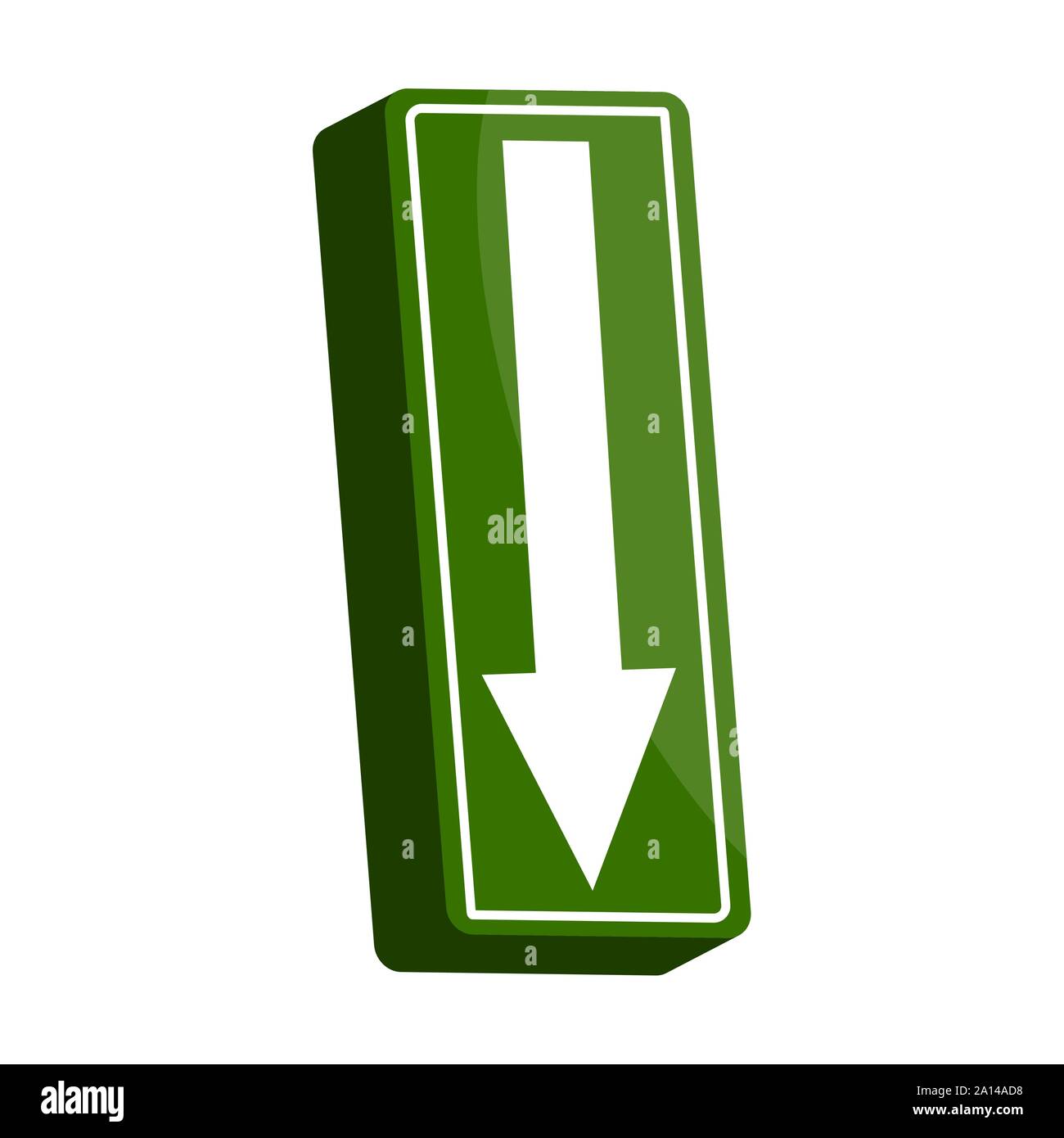 Isolated 3D traffic signal. Right sign - Vector Stock Vector Image ...