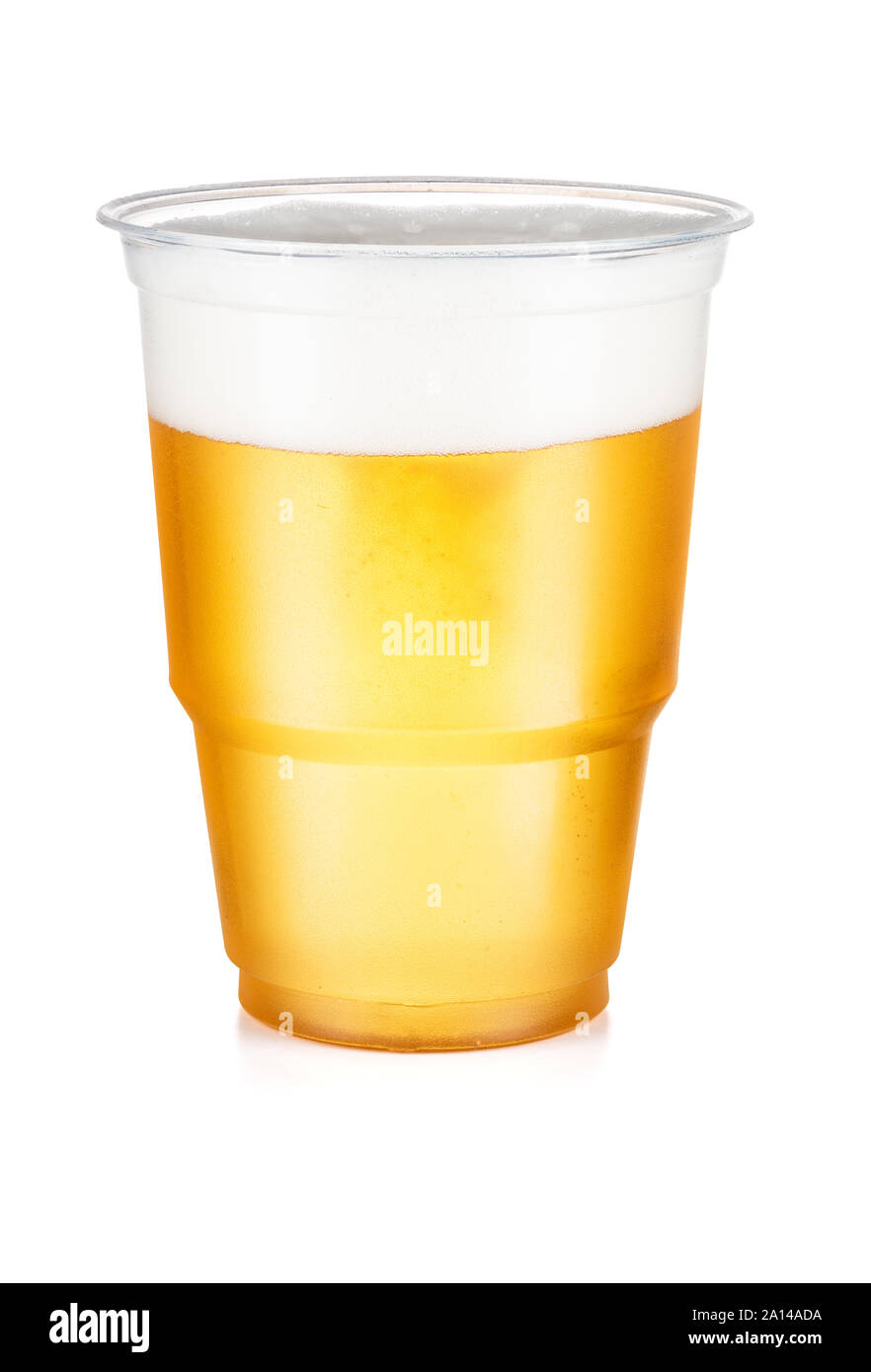 Beer in a plastic cup hi-res stock photography and images - Alamy
