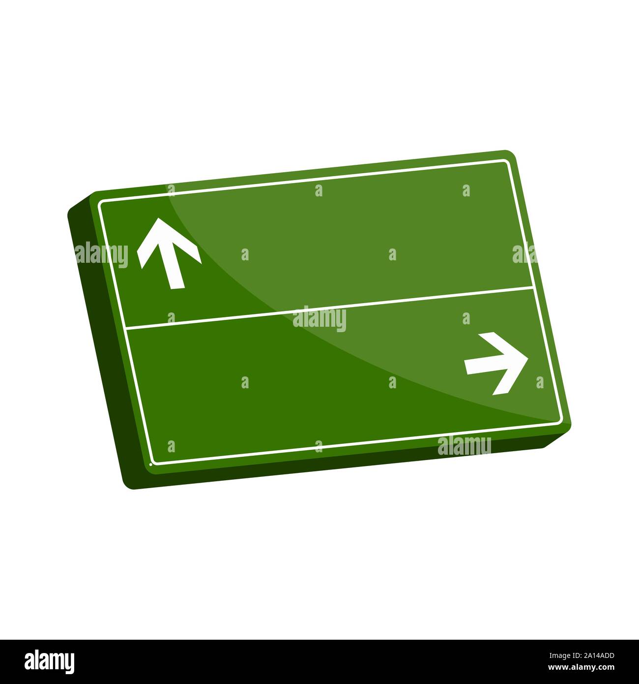 Isolated 3D traffic signal. Street sign with directional arrow - Vector ...