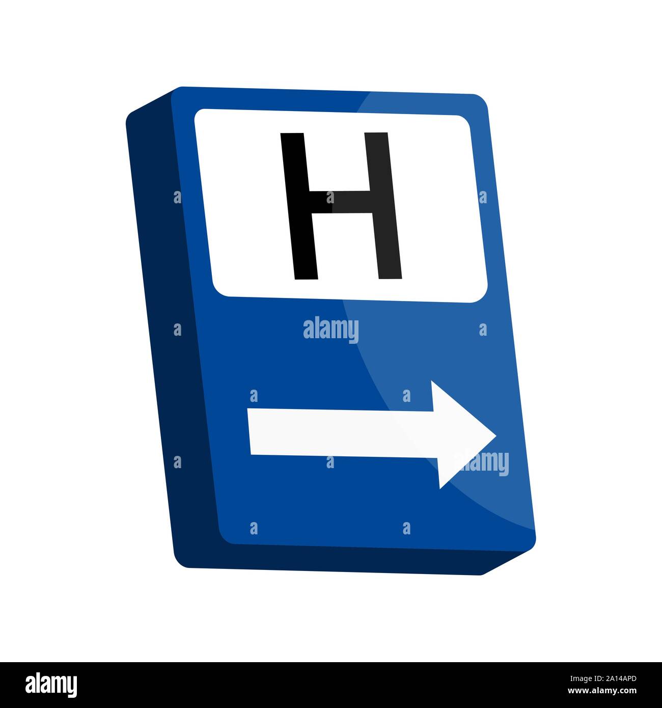 Hospital street road sign Stock Vector Images - Alamy