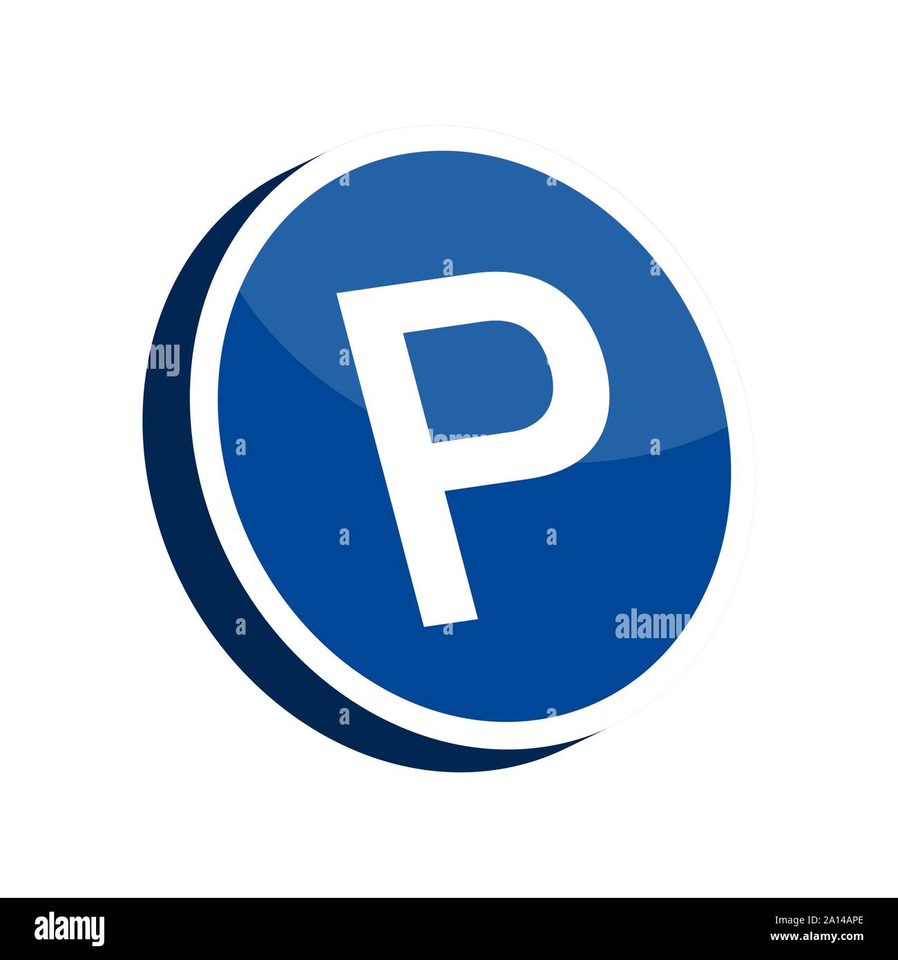 Isolated 3D traffic signal. Parking indication - Vector Stock Vector ...
