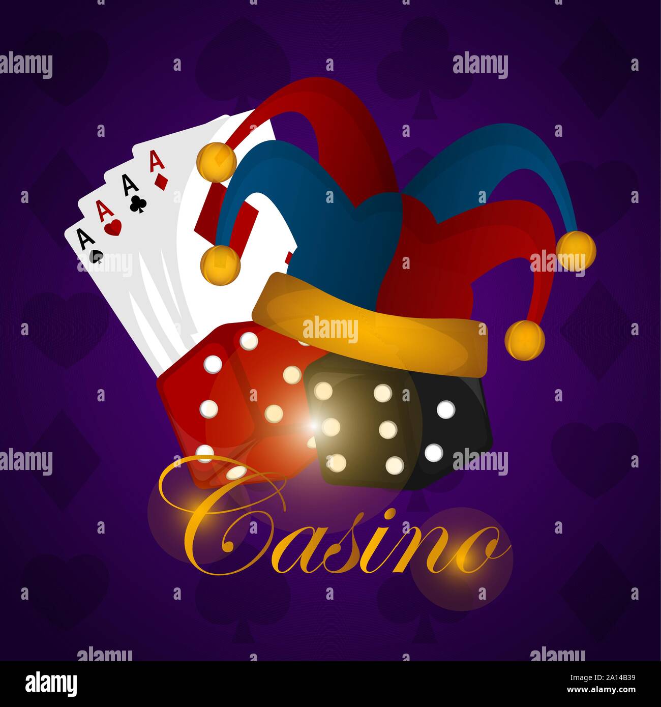 The joker playing card Stock Vector Images - Alamy