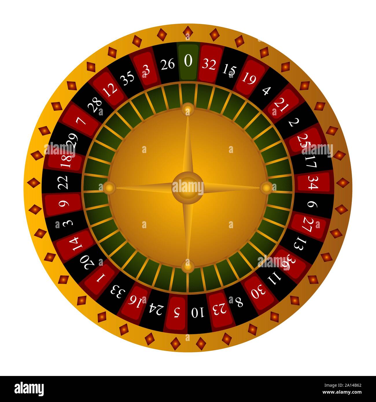 Isolated roulette image on a white background - Vector Stock Vector ...