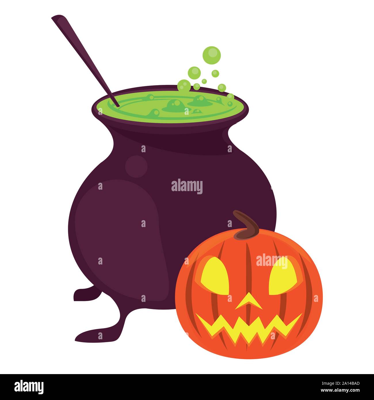 Witches Cauldron Clipart Black And White Pumpkin
