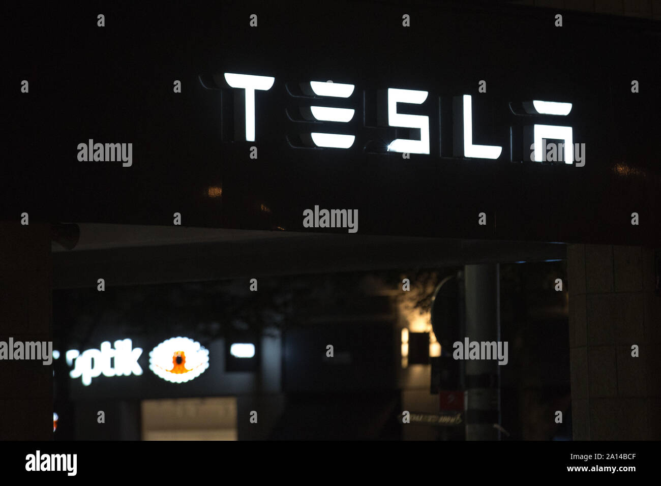 Gothenburg, Sweden. 14th Sep, 2019. An American automotive and energy ...