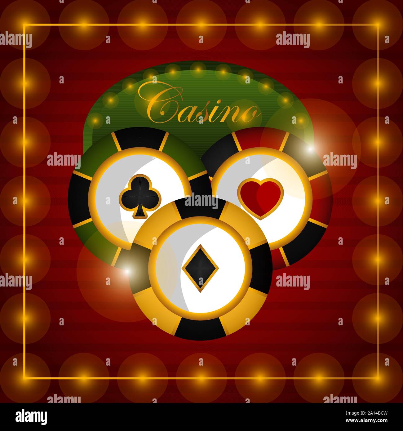 Casino poster Stock Vector Images - Alamy