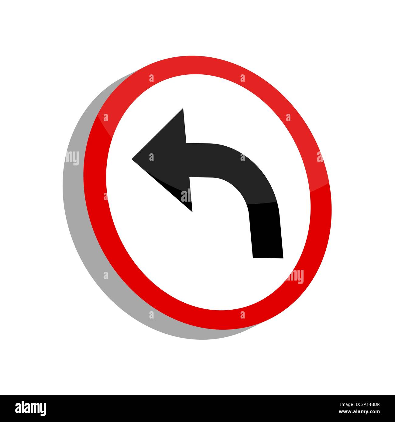 Turn left signal Stock Vector Images - Alamy