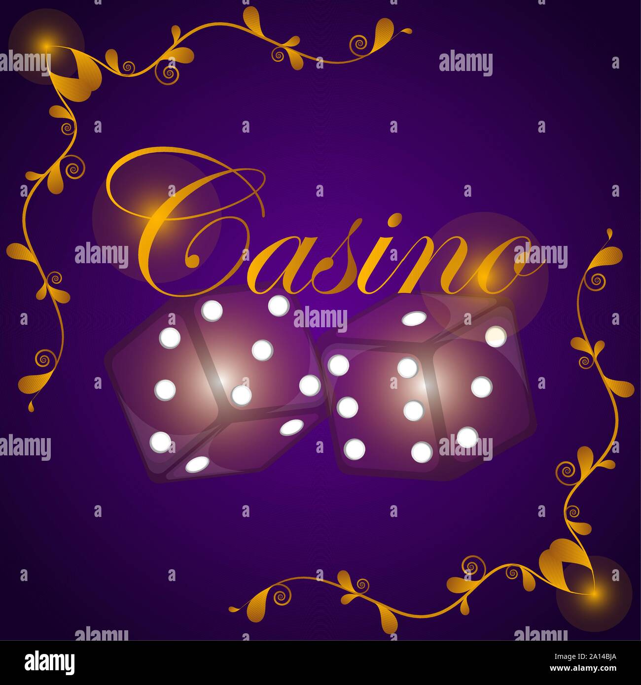 Casino poster Stock Vector Images - Alamy