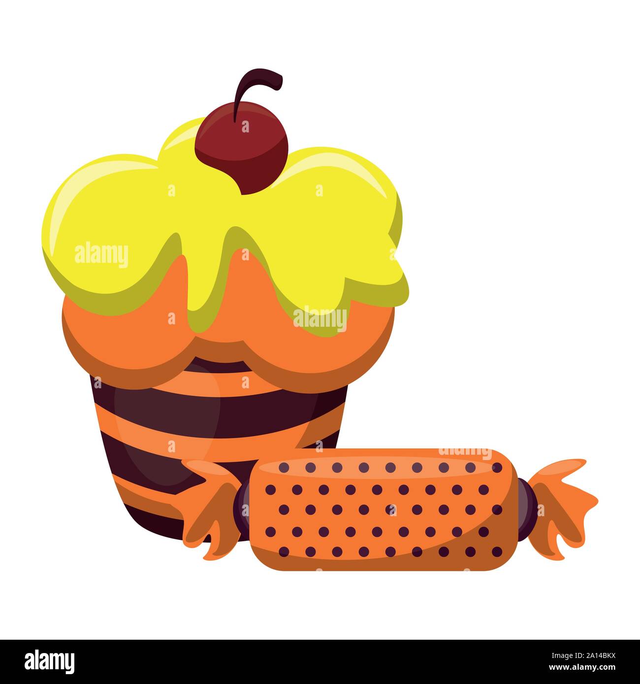 Flavored cake Stock Vector Images - Alamy