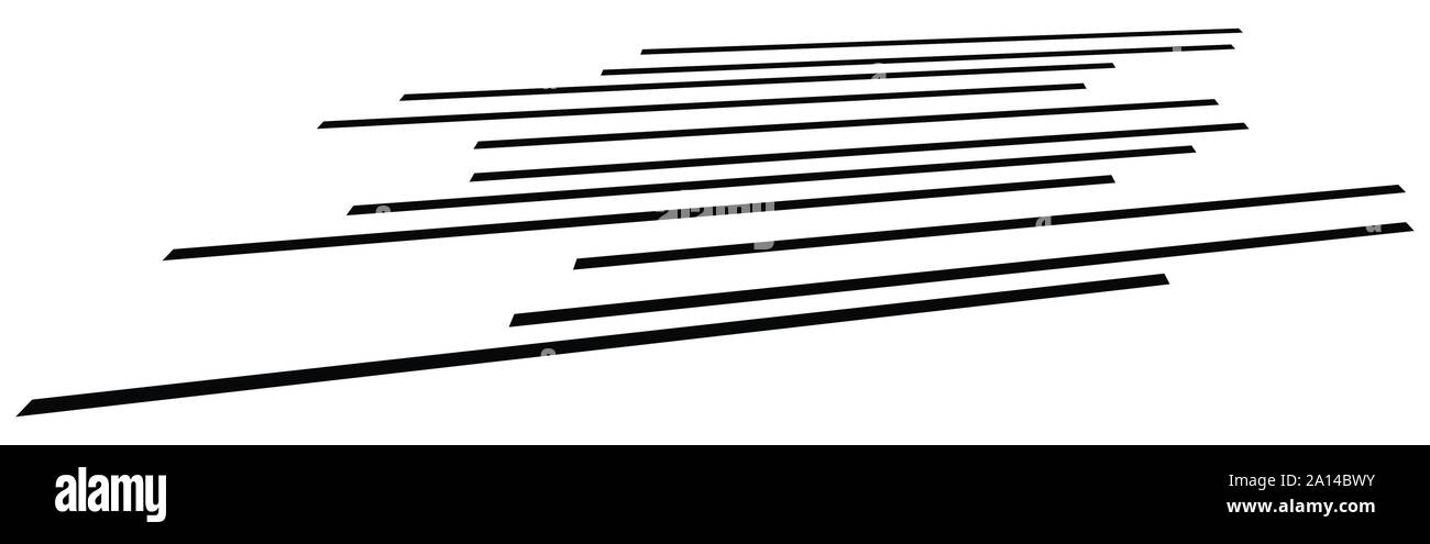 3D Abstract lines. Dynamic straight burst lines in perspective. Radial ...