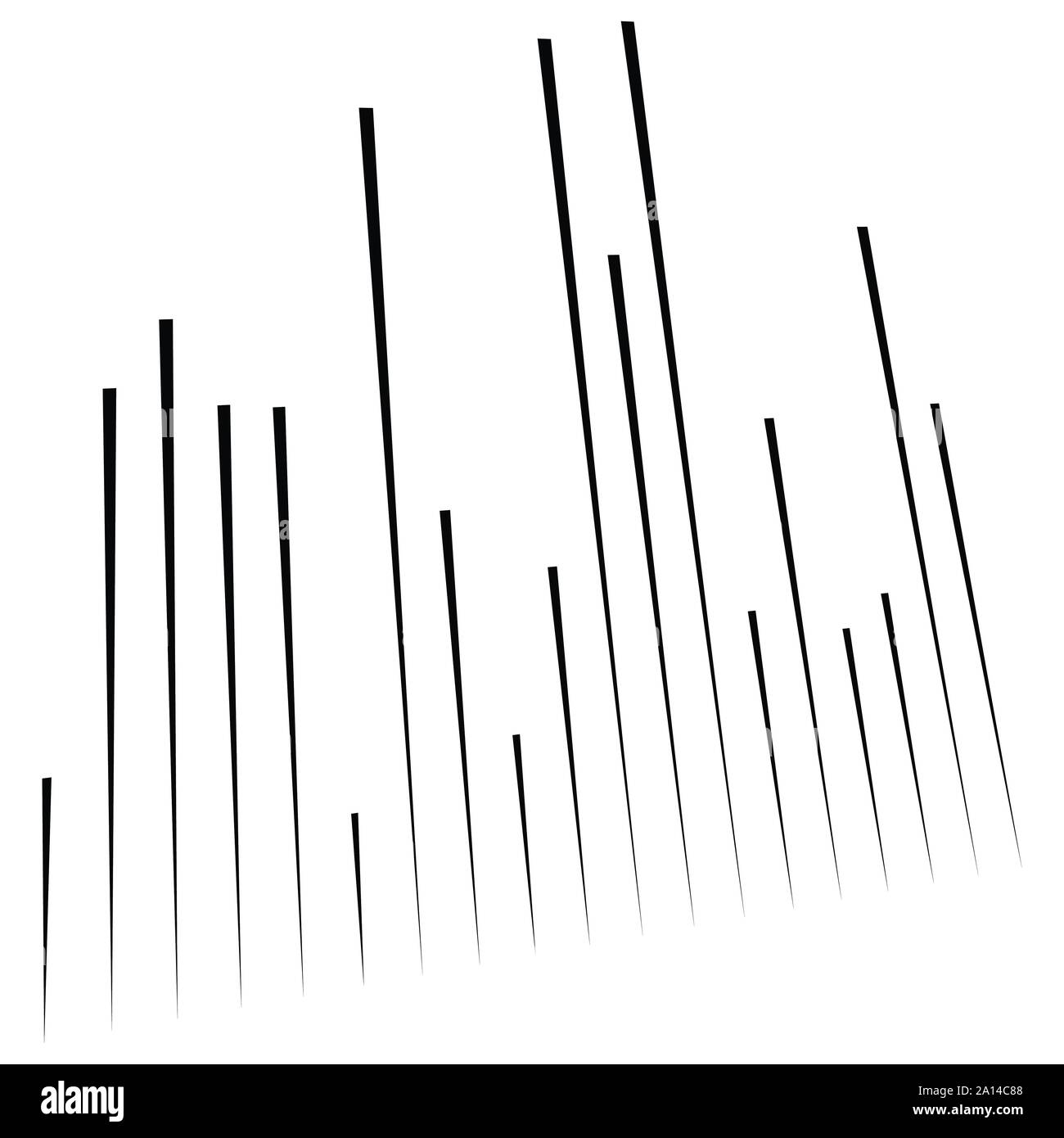 3D Abstract lines. Dynamic straight burst lines in perspective. Radial ...