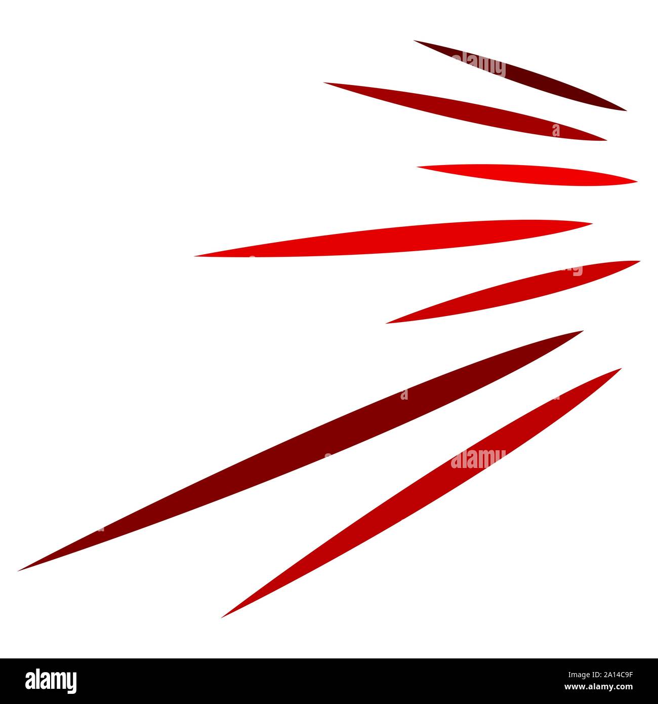 3D Abstract lines. Dynamic straight burst lines in perspective. Radial ...