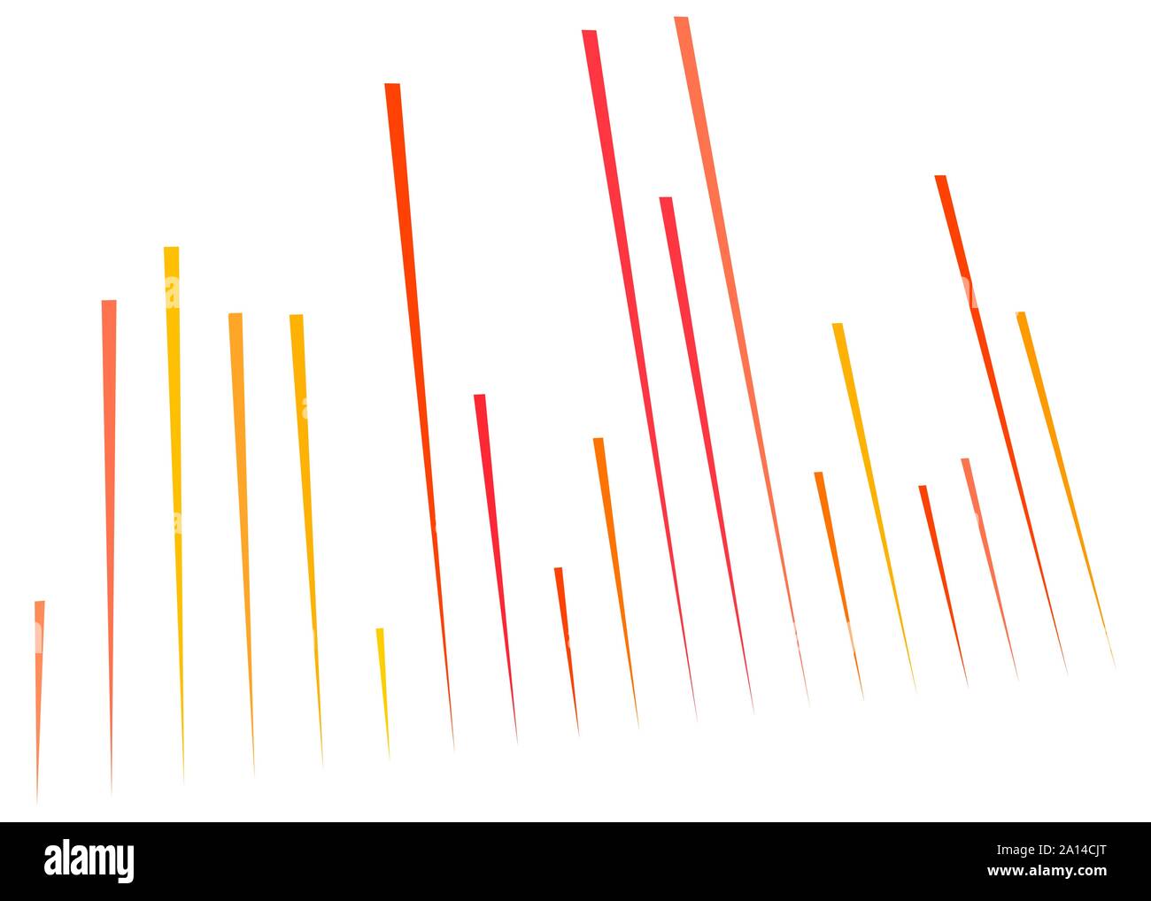 3D Abstract lines. Dynamic straight burst lines in perspective. Radial ...