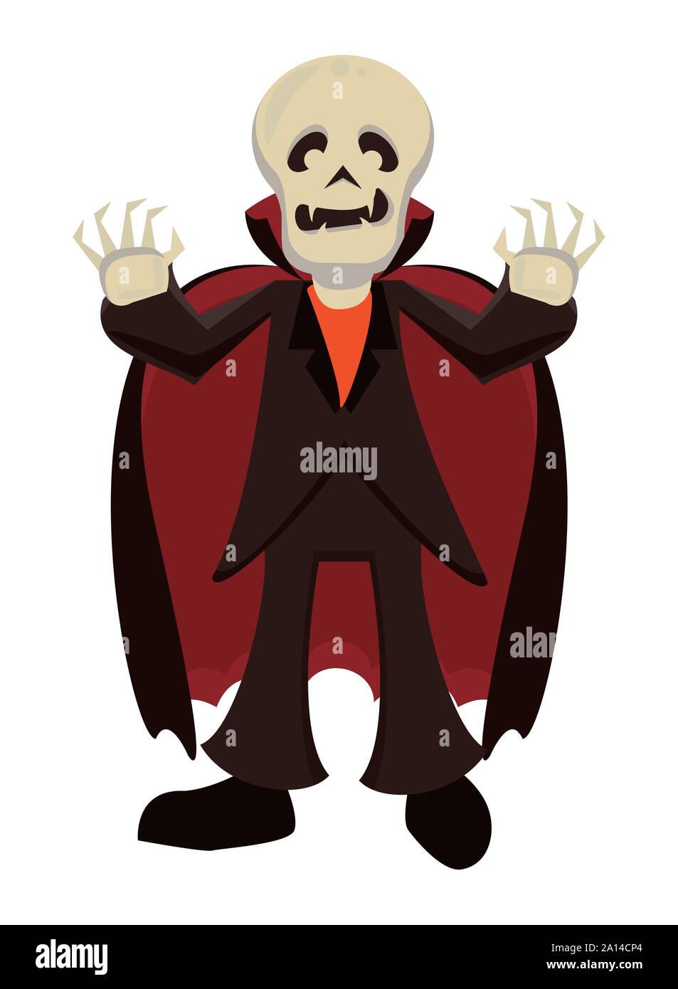 funny costume of dracula halloween character Stock Vector Image & Art ...