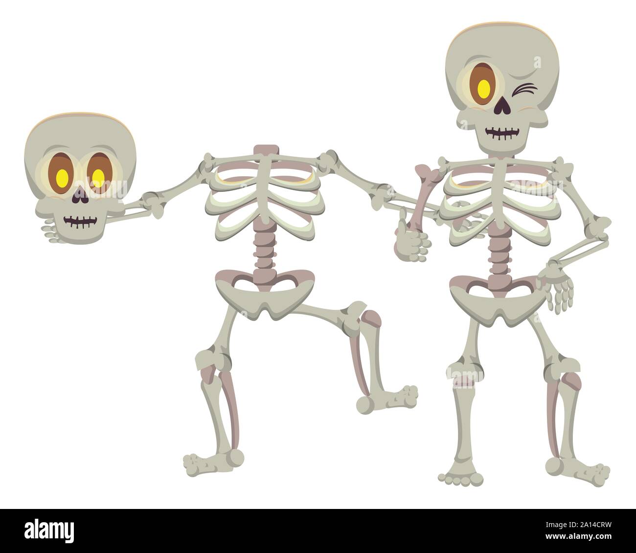 halloween skeleton bones character icon Stock Vector Image & Art - Alamy