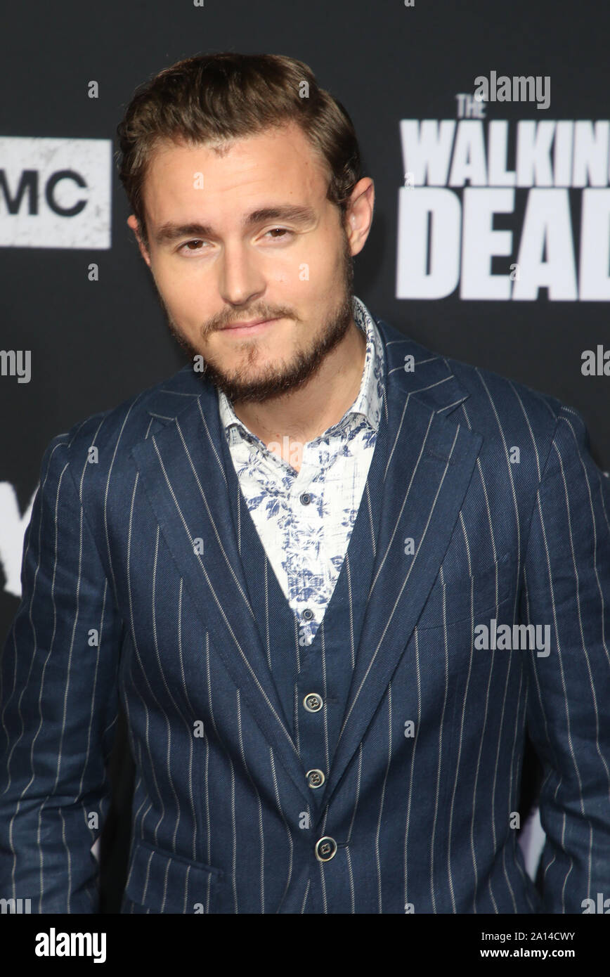 Hollywood, Ca. 23rd Sep, 2019. Callan McAuliffe at The Walking Dead ...