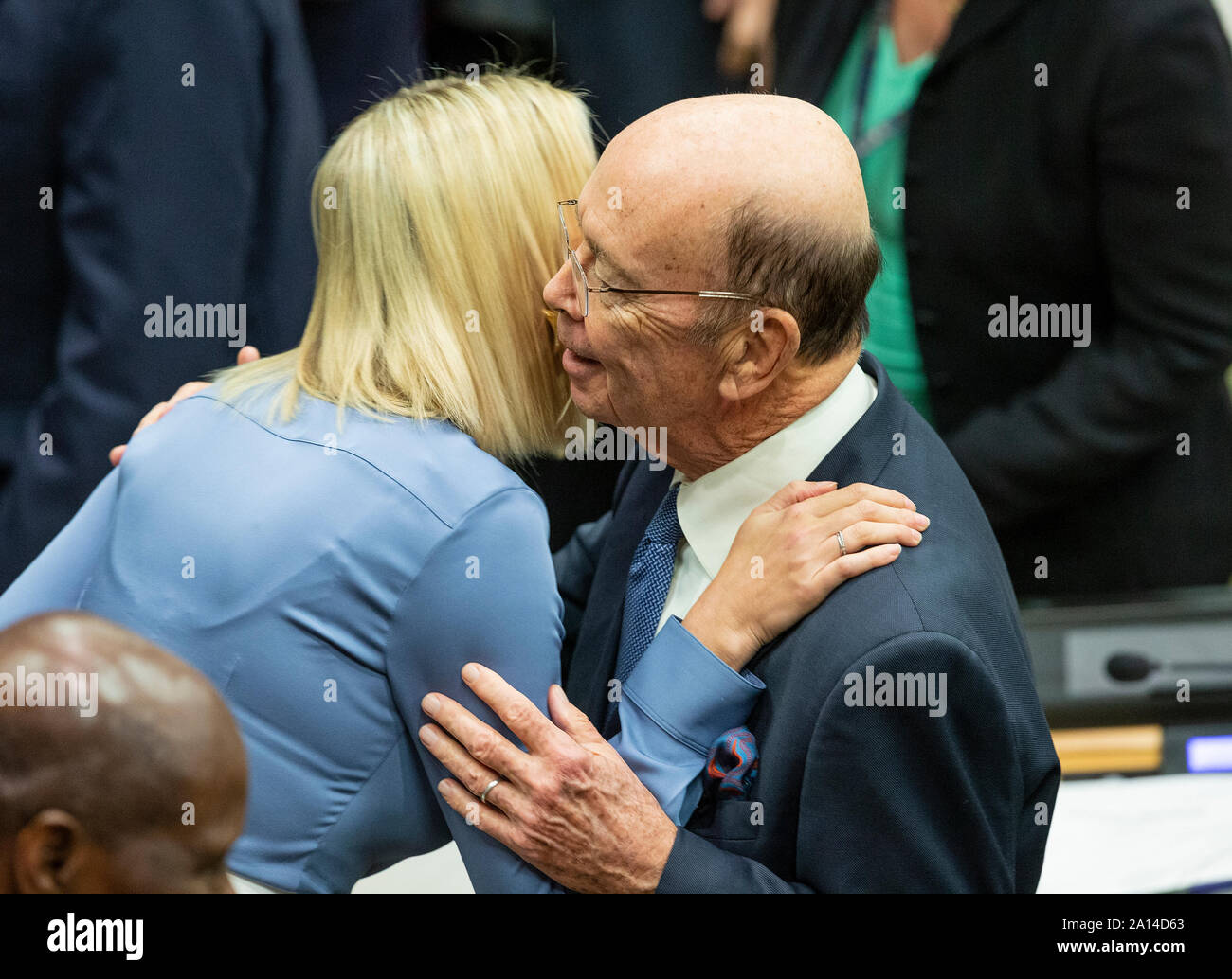 New York, United States. 23rd Sep, 2019. Ivanka Trump and Wilbur Ross ...