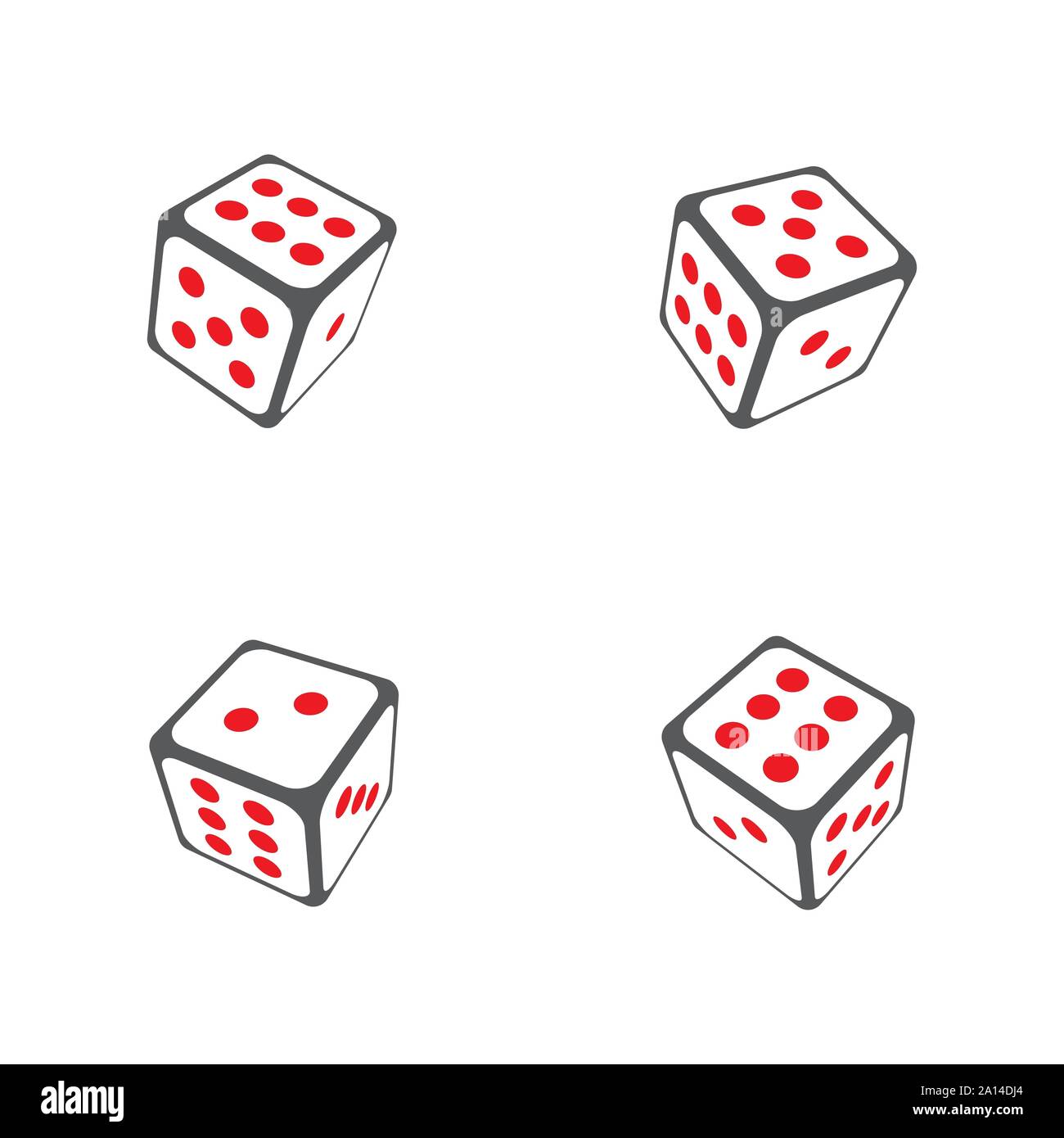 Dice vector icon design template illustration Stock Vector Image & Art ...
